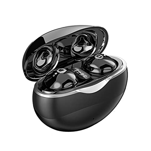 Xmenha Black Smallest Invisible Hidden Earbuds Small for Work Wireless Bluetooth Micro Mini Tiny Sleep Earbuds for Small Ears Noise Cancelling Ear Buds Sleepping Buds Invisible Earbud Small Cute