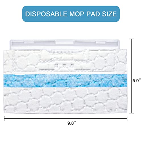 Mocsicka 20Pcs Shark Vac Mop Pads Replacement for VM252 VM251 VM250 VM200 VM190 Disposable Vacuum Mop Pads Refills for Hard Floors