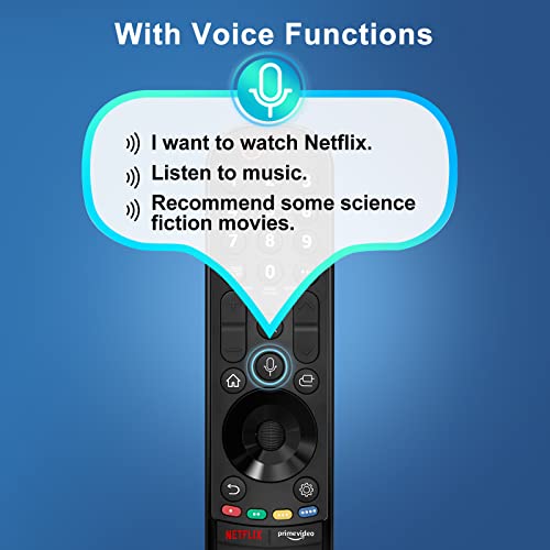 MR21GA for 2021 LG-Magic-Remote with Pointer and Voice Function Replacement for LG UHD OLED QNED NanoCell 4K 8K Smart TV