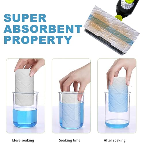 Mocsicka 20Pcs Shark Vac Mop Pads Replacement for VM252 VM251 VM250 VM200 VM190 Disposable Vacuum Mop Pads Refills for Hard Floors