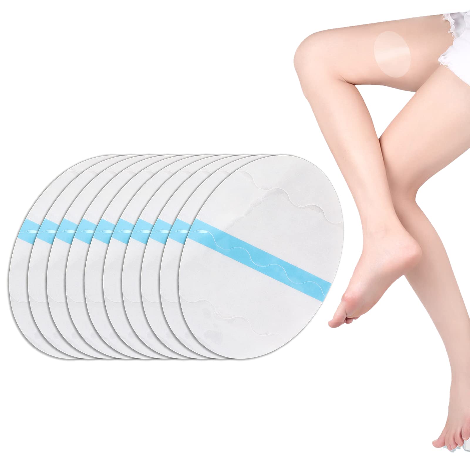 Womens Anti Chafing Pads, 10pcs Thigh Inner Anti Chafing Sticker Thigh Anti Friction Pads Anti Chafing Thigh Bands for Men Women Outdoor Unisex Disposable Knee Calf Anti Chafe Pads Patches