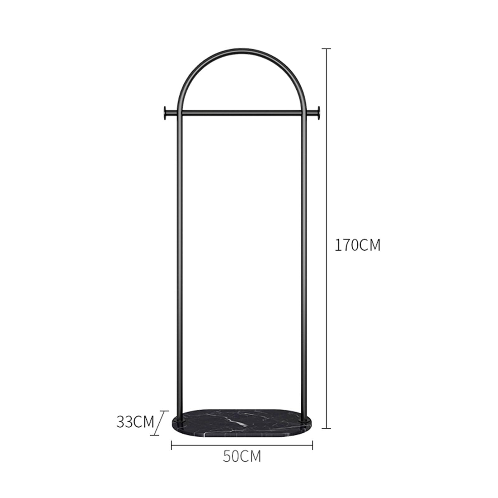 Modern Clothes Rail,Clothing Garment RacksClothes Rack with Iron Brackets and Marble Base, Tall Clothing Racks for Bedroom(Size:50 * 33 * 170CM,Color:D)