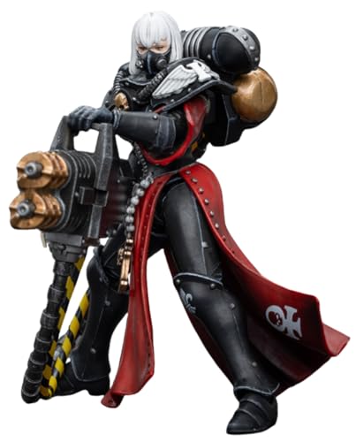 HiPlay JoyToy Warhammer 40K Collectible Figure: Adepta Sororitas Retributor with Heavy Flamer 1:18 Scale Action Figures JT8131 (Heavy Flamer JT8131)