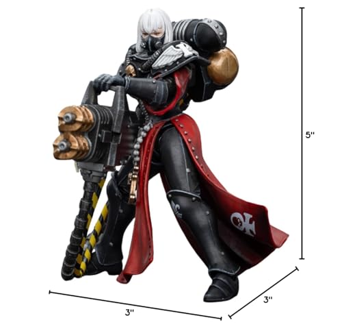 HiPlay JoyToy Warhammer 40K Collectible Figure: Adepta Sororitas Retributor with Heavy Flamer 1:18 Scale Action Figures JT8131 (Heavy Flamer JT8131)