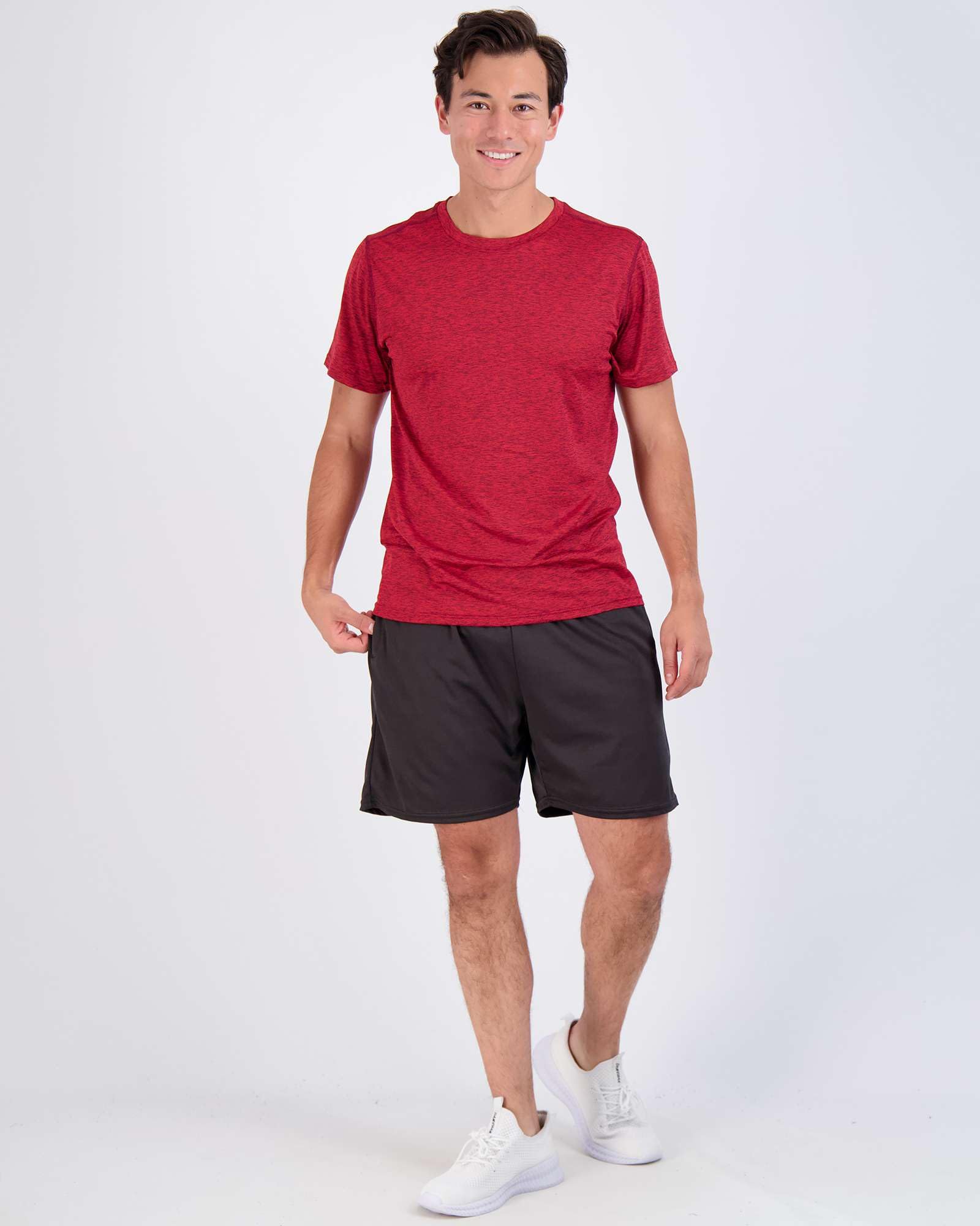 5 Pack Men’s Active Quick Dri Dry Fit Crew Neck T Shirts Athletic Running Gym Workout Short Sleeve Tee Tops Camisas para Hombres Summer