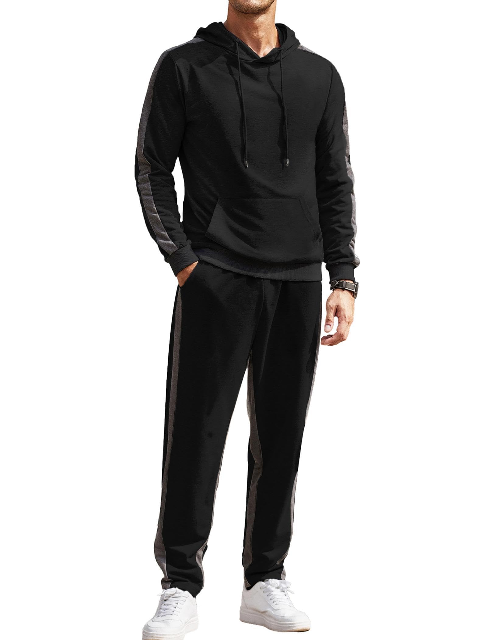 COOFANDY Men Jogging Suits 2 Piece Warm Up Tracksuit Lightweight Sweatsuits for Men