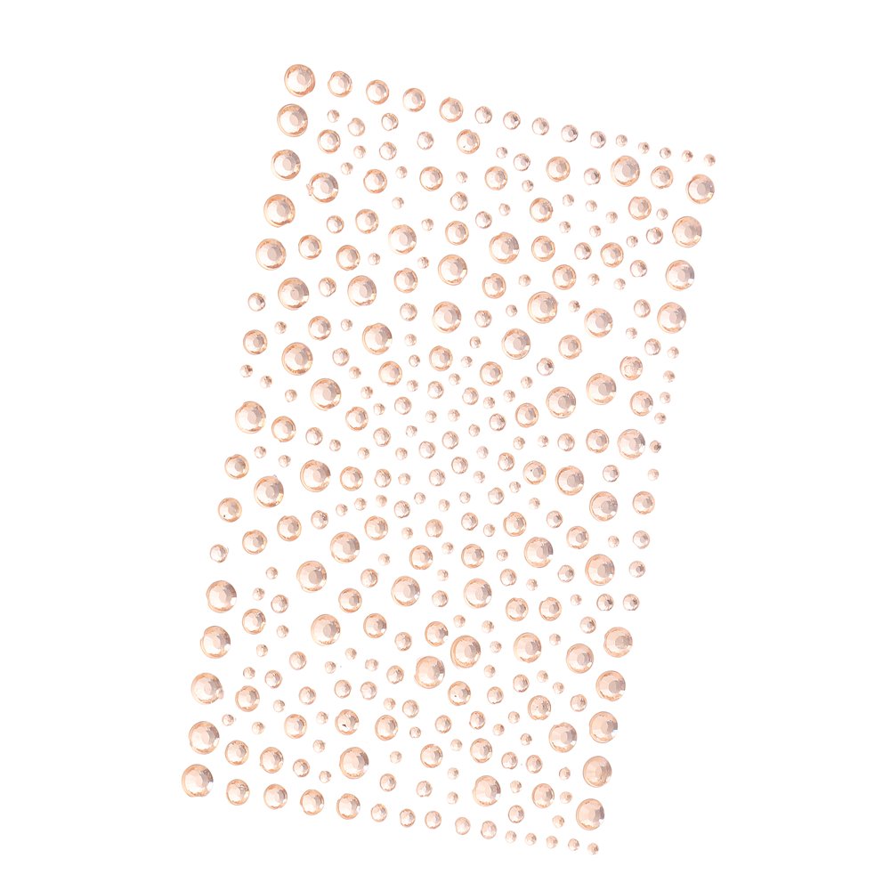 DECORA 325 Gold Diamante Stick on Rhinestone Stickers Gems Cards and Self Adhesive Craft Bling