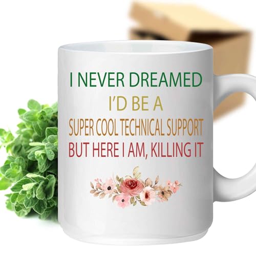 Tech Savvy Friends Gift - Killing It - Grey Multicolor Unisex Sweat - for a Technical Support 11 Oz White Ceramic Coffee Mug