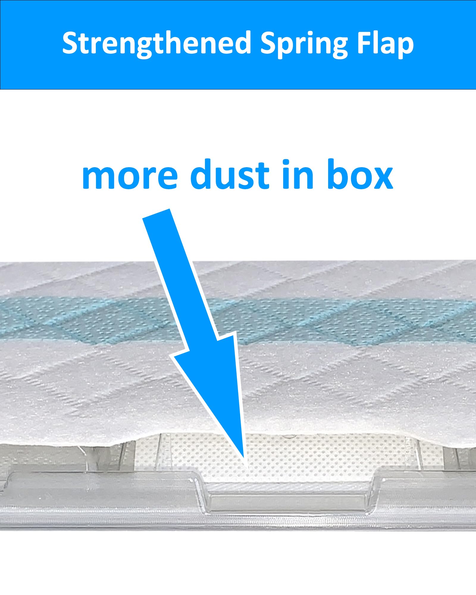 Portek Vac Mop Replacement Pads for Shark VACMOP VM252 VM250 VM200 VM190 VMP30, Upgrade Disposable Vacmop Pad Refills (10 Count, White)