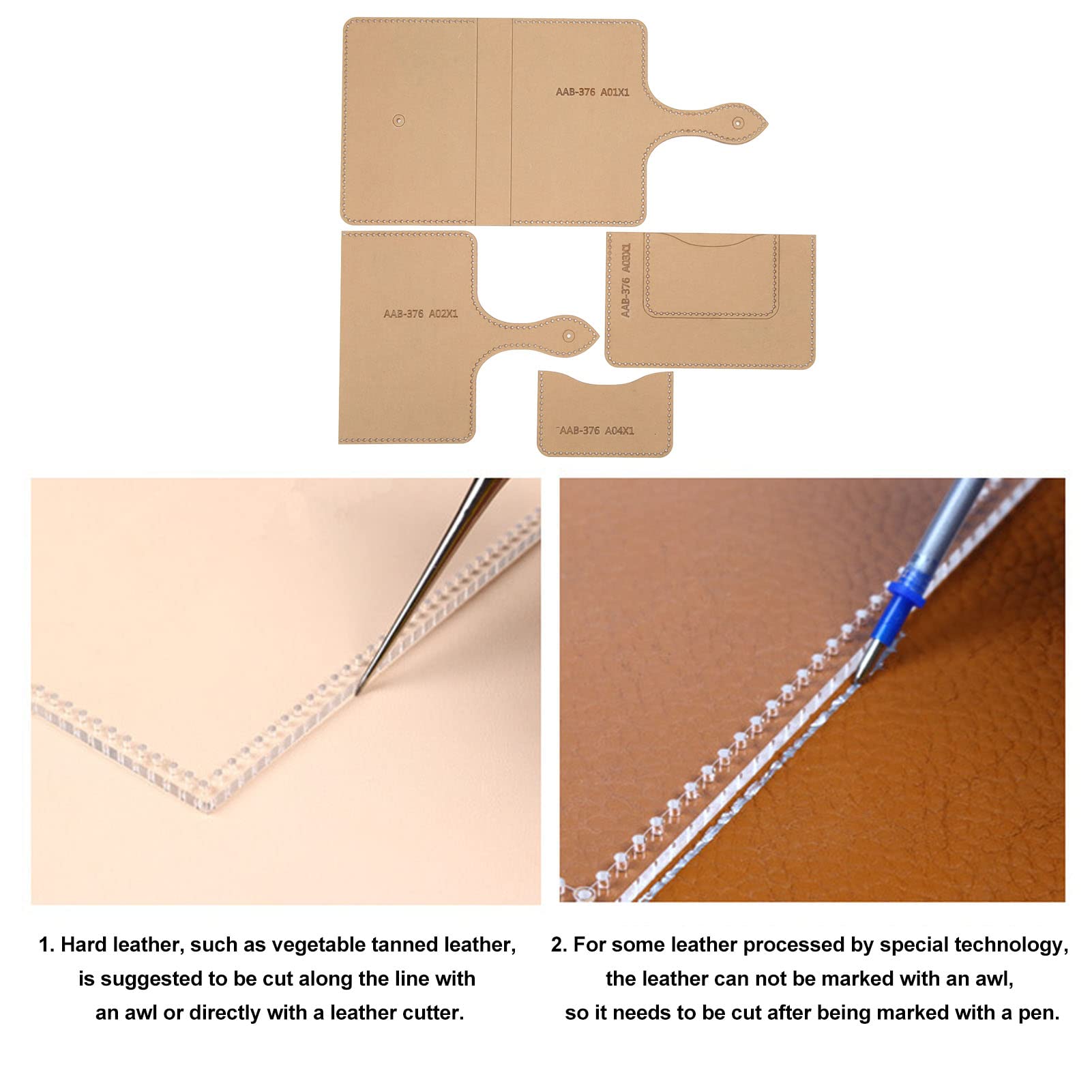 Acrylic Template, Acrylic Bag Template Set Passport Bag Pattern Making Stencil Cutting Leather Craft Tool Quilting Sewing Tool