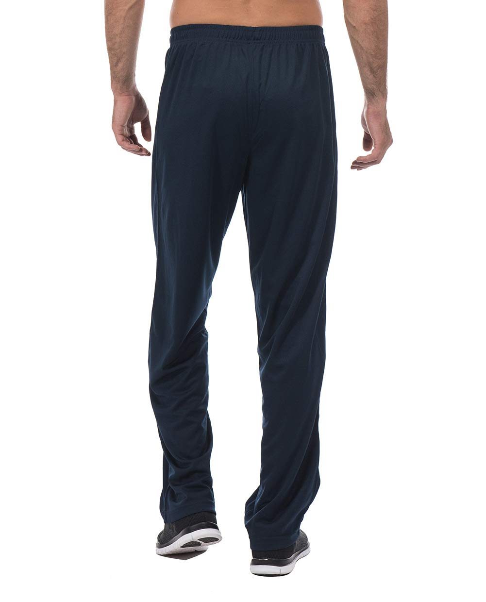 CENFOR Men's Sweatpants Pockets Open Bottom Athletic Pants Jogging, Workout, Gym, Running, Hiking,Training(Navy Blue,M)