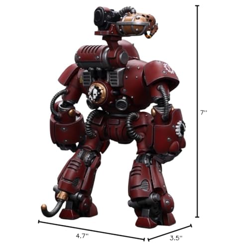 HiPlay JoyToy Warhammer 40K Collectible Figure: Adeptus Mechanicus Kastelan Robot with Incendine Combustor 1:18 Scale Action Figures (JT7738)