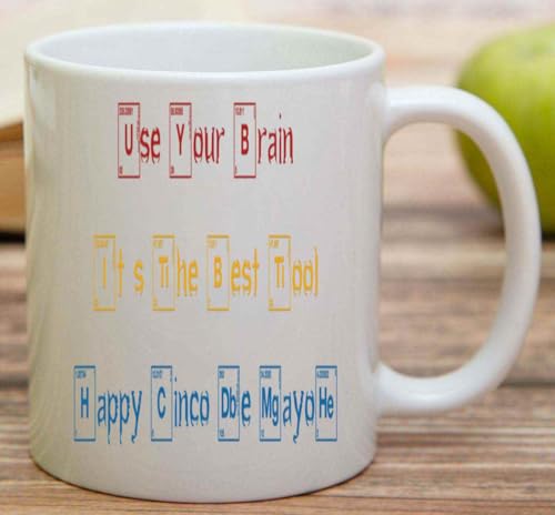 Humorous Brain Quote Gift for Men, Ideal for Graduation Day - Birthday Present on Grey Multicolor Unisex Sweat & 11 Oz White Ceramic Coffee Mug