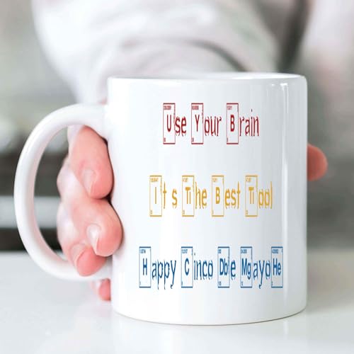 Humorous Brain Quote Gift for Men, Ideal for Graduation Day - Birthday Present on Grey Multicolor Unisex Sweat & 11 Oz White Ceramic Coffee Mug