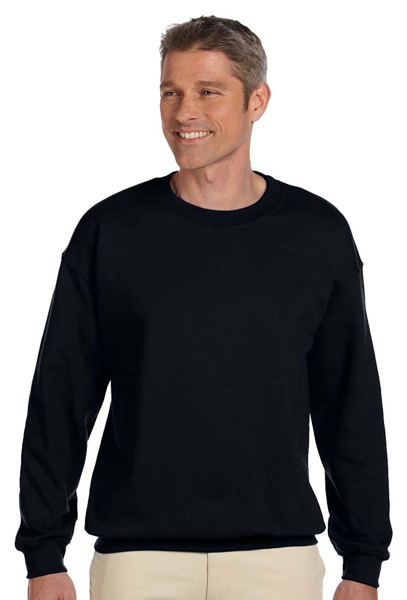 Hanes mens Ultimate Cotton Heavyweight athletic sweatshirts, Black, X-Large US