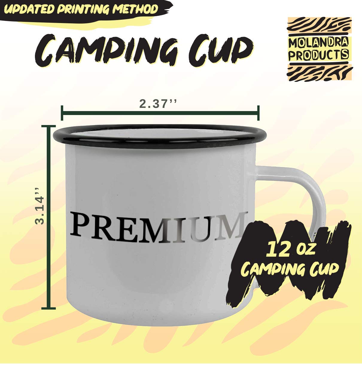 got harridan? - 12oz Camping Mug Stainless Steel, Black