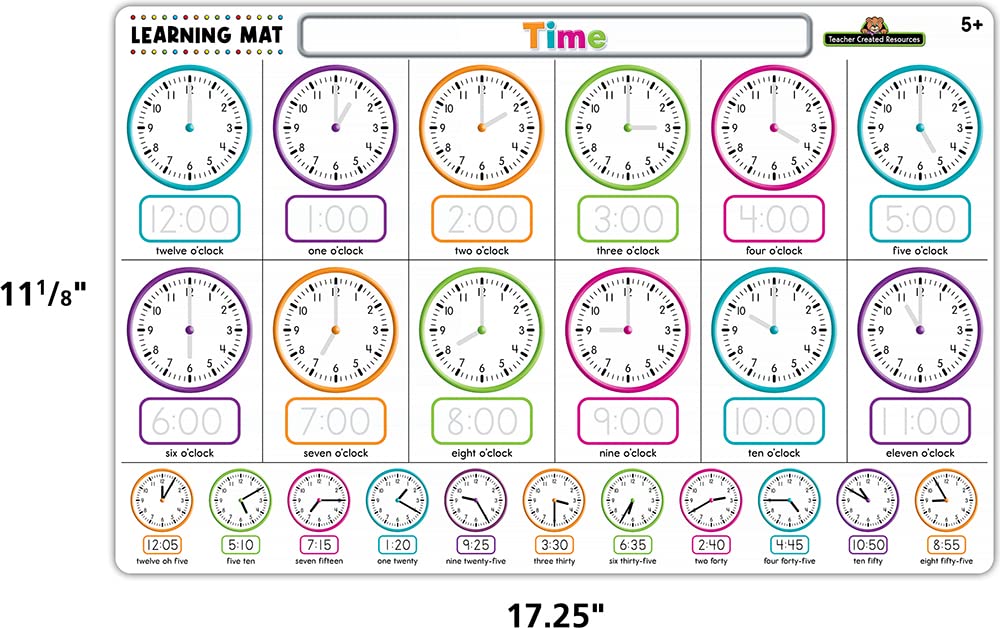 Time Learning Mat