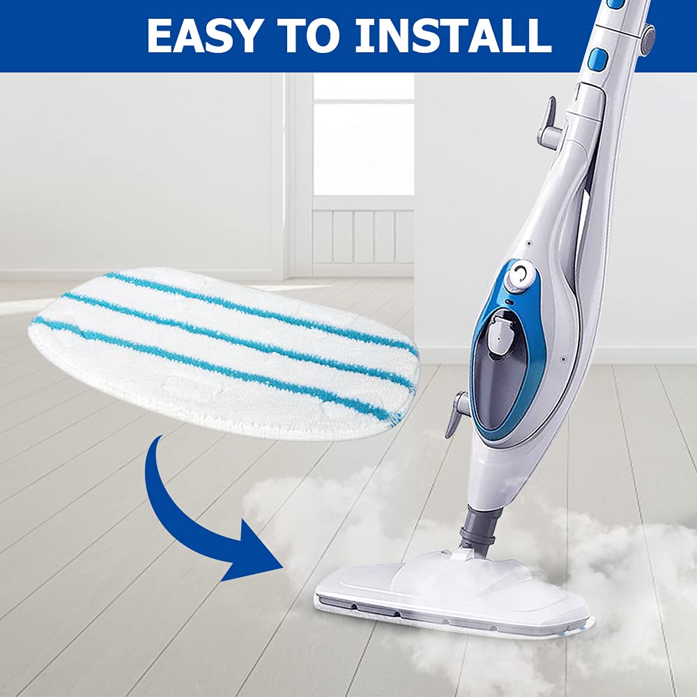 10 Pack Replacement Steam Mop Pads Compatible for PurSteam ThermaPro 10-in-1