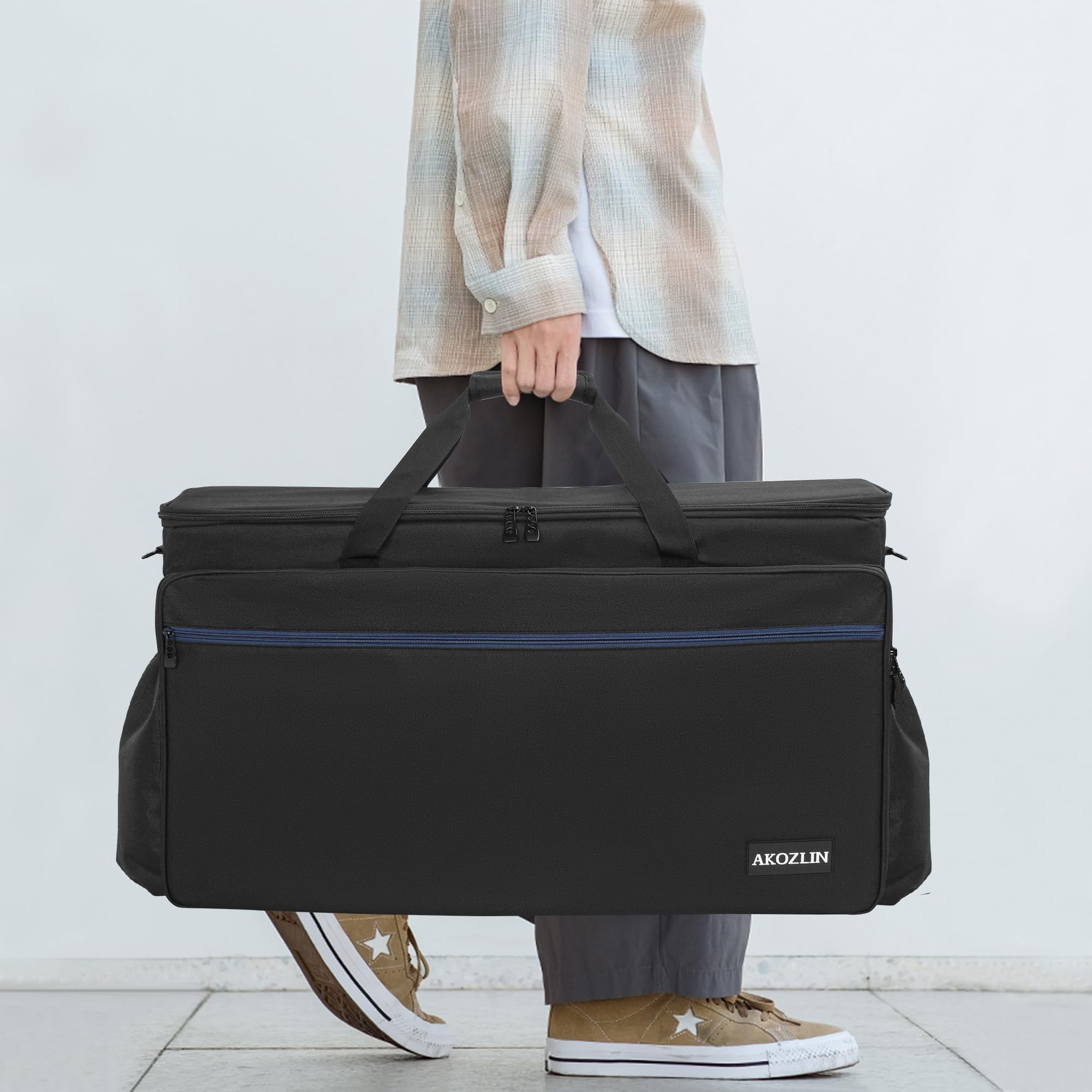AKOZLIN Padded DJ Mixer Gig Bag Controller Travel Shoulder Bag Fits for Pioneer RX/NI Traktor Kontrol S8/DDJ SX SX2 SX3/DDJ 800/DDJ FLX6/DDJ1000 1000SRT/MC7000
