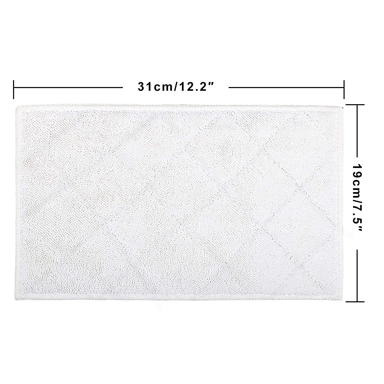 VCLENA Cleaning Mop pad Replacement Pads for Light N Easy S301 S3601 S3101 S7326 7688ANB 7688ANW 7618ANB 7618ANW Floor Steam Cleaner 7 Pack