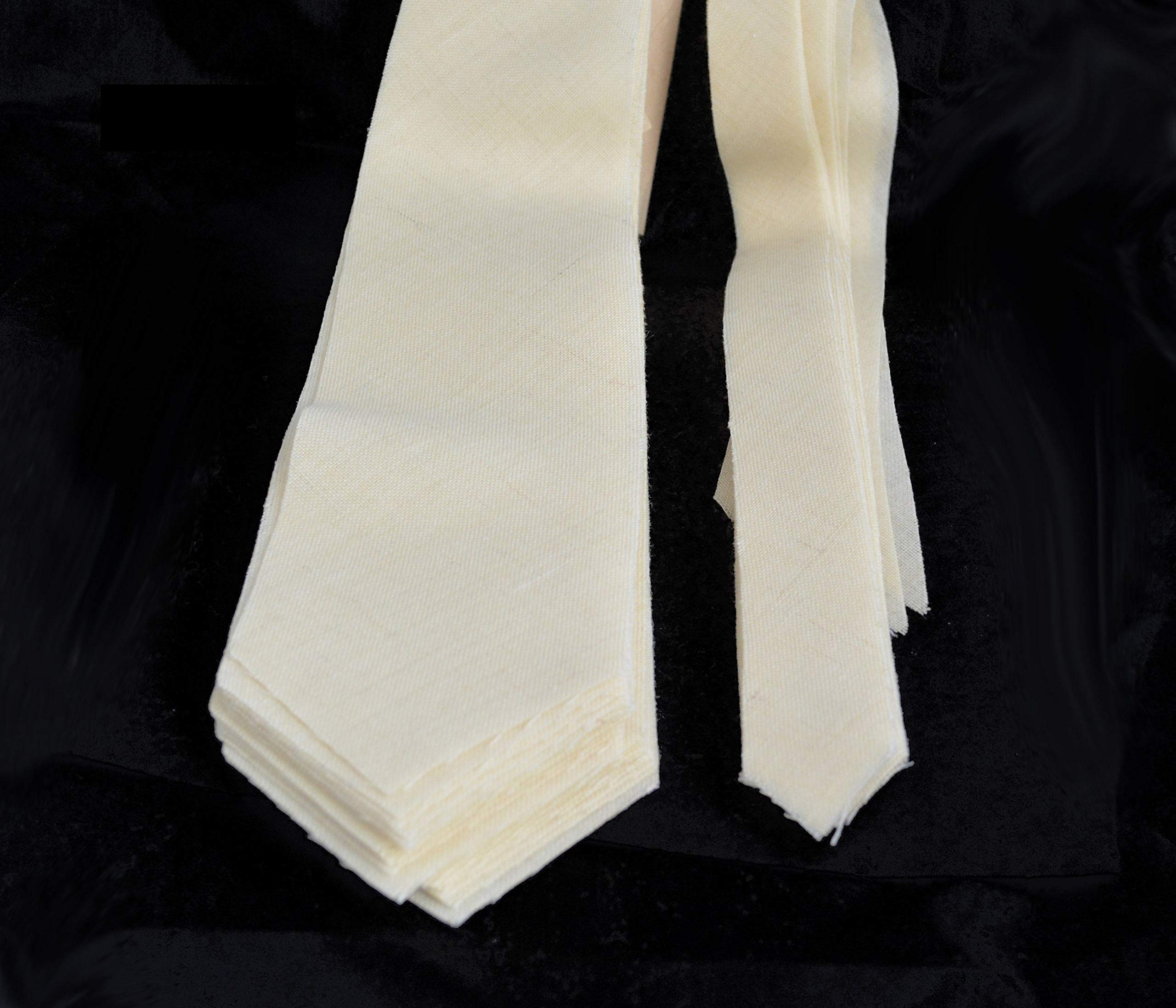 10 Pack of PRE-Cut 100% Wool Heavy Weight Necktie interfacing/Interlining - AC Ter Kuile, Finest Available, Made in Netherlands