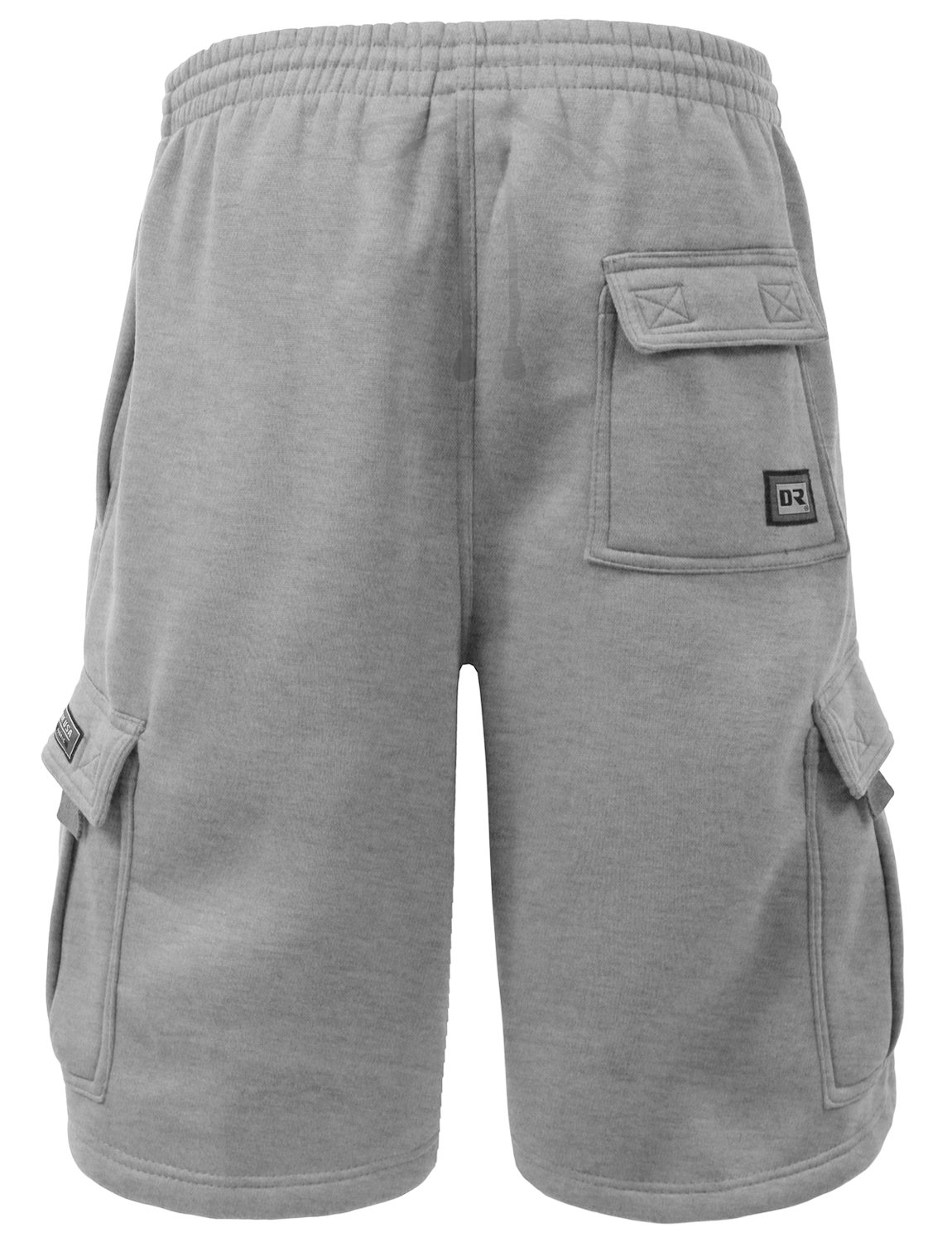 NE PEOPLE Men’s Cargo Shorts – Active Casual Comfy Workout Gym Elastic Drawstring Fleece Pockets Sweat Pants NEMP07 Hgray XL HeatherGray