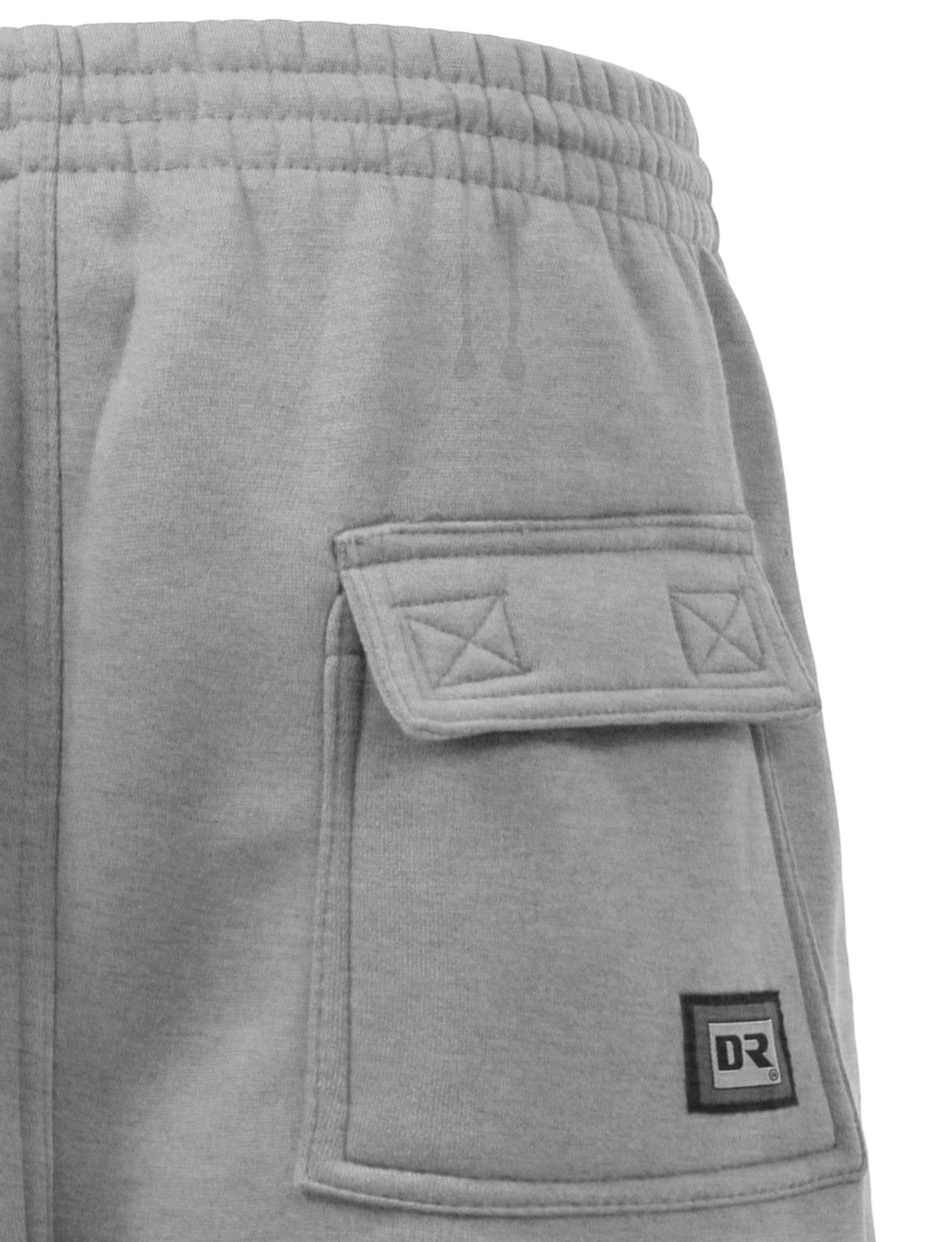 NE PEOPLE Men’s Cargo Shorts – Active Casual Comfy Workout Gym Elastic Drawstring Fleece Pockets Sweat Pants NEMP07 Hgray XL HeatherGray