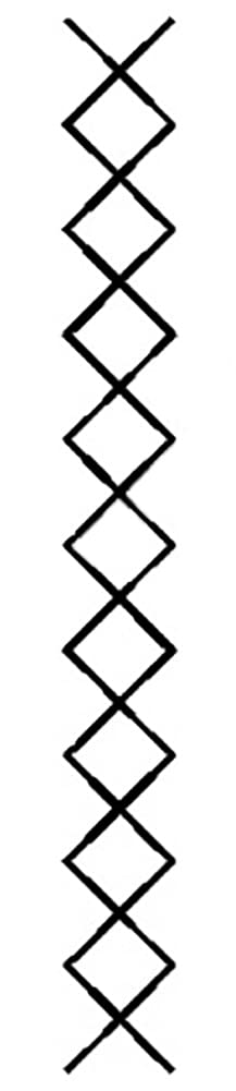 Quilting Stencils for Machine and Hand Quilting - 2 Quilting Stencils for Background, Border Patterns - Mock Crosshatch, Cross Hatch Border Plastic Quilt Stencil Set with Guide