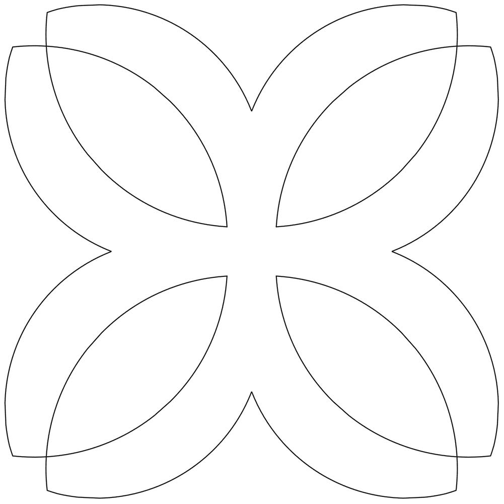 Quilting Stencils for Machine and Hand Quilting - Set of 2 Mini Reusable Beginner’s Choice and Heart Knot Design Plastic Quilt Stencil for Background, Block, Borders Patterns - with Guide