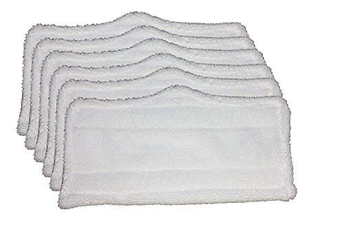 Qualtex 6 pc Microfiber Pads (XT3101) Compatible with Shark Steam Mop S3101, S3250, S3202