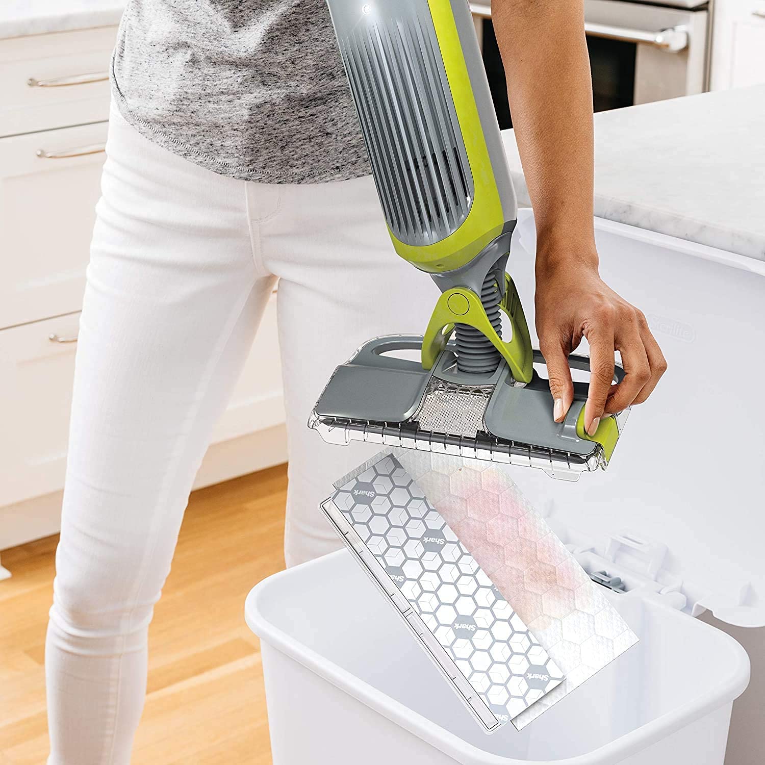 Shark VMP40 VACMOP Disposable Hard Floor Vacuum and Mop Pad Refills, Hardwood Floor Mop Pad, Shark Hard Floor Pads, 10 Count (Pack of 4) (Packaging May Vary)