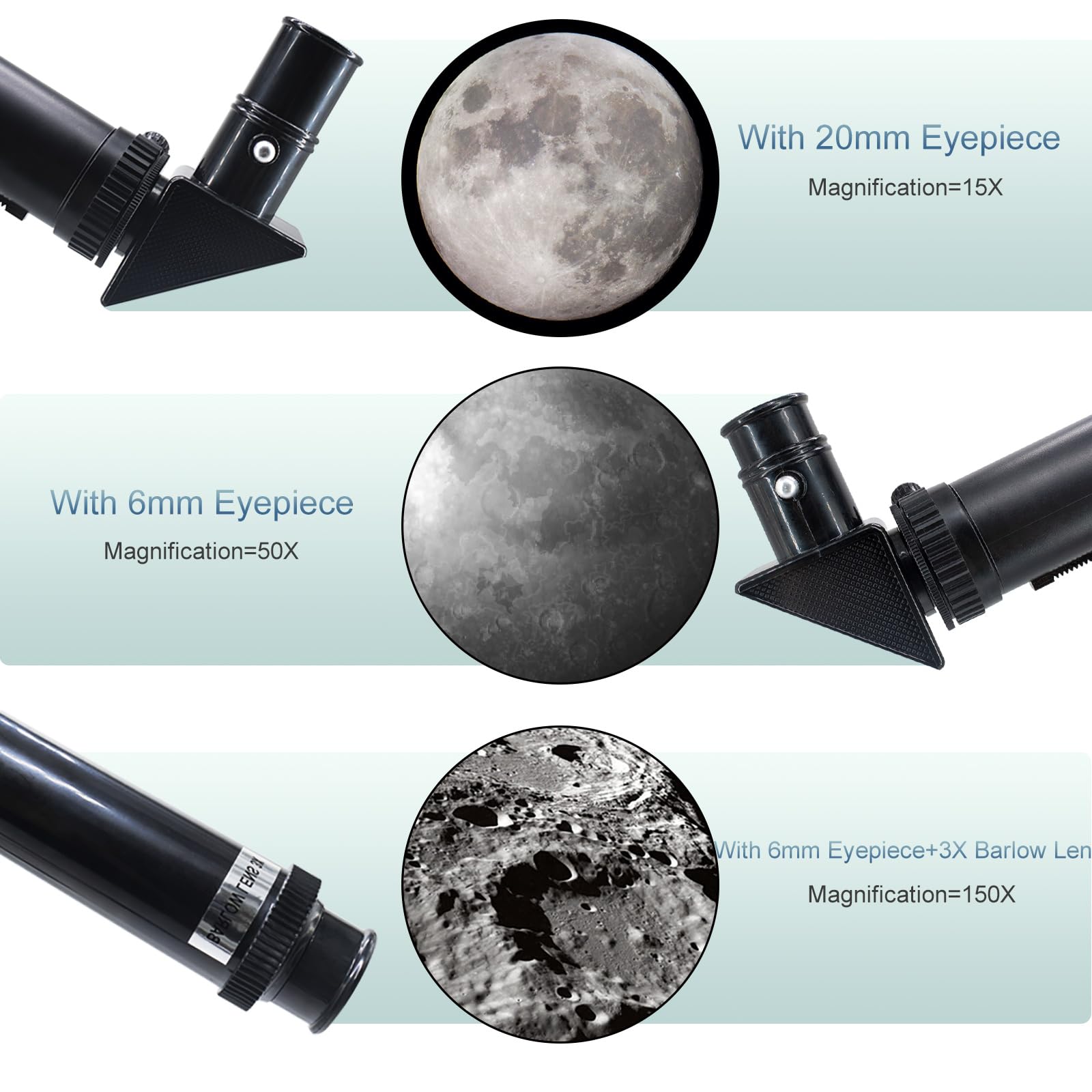ToyerBee Telescope, 70mm telescopes for Adults Astronomy & Kids & Beginners, 300mm Portable Refractor Travel Telescope (15X-150X) with A Smartphone Adapter& A Wireless Remote, Astronomy Gifts for Kids