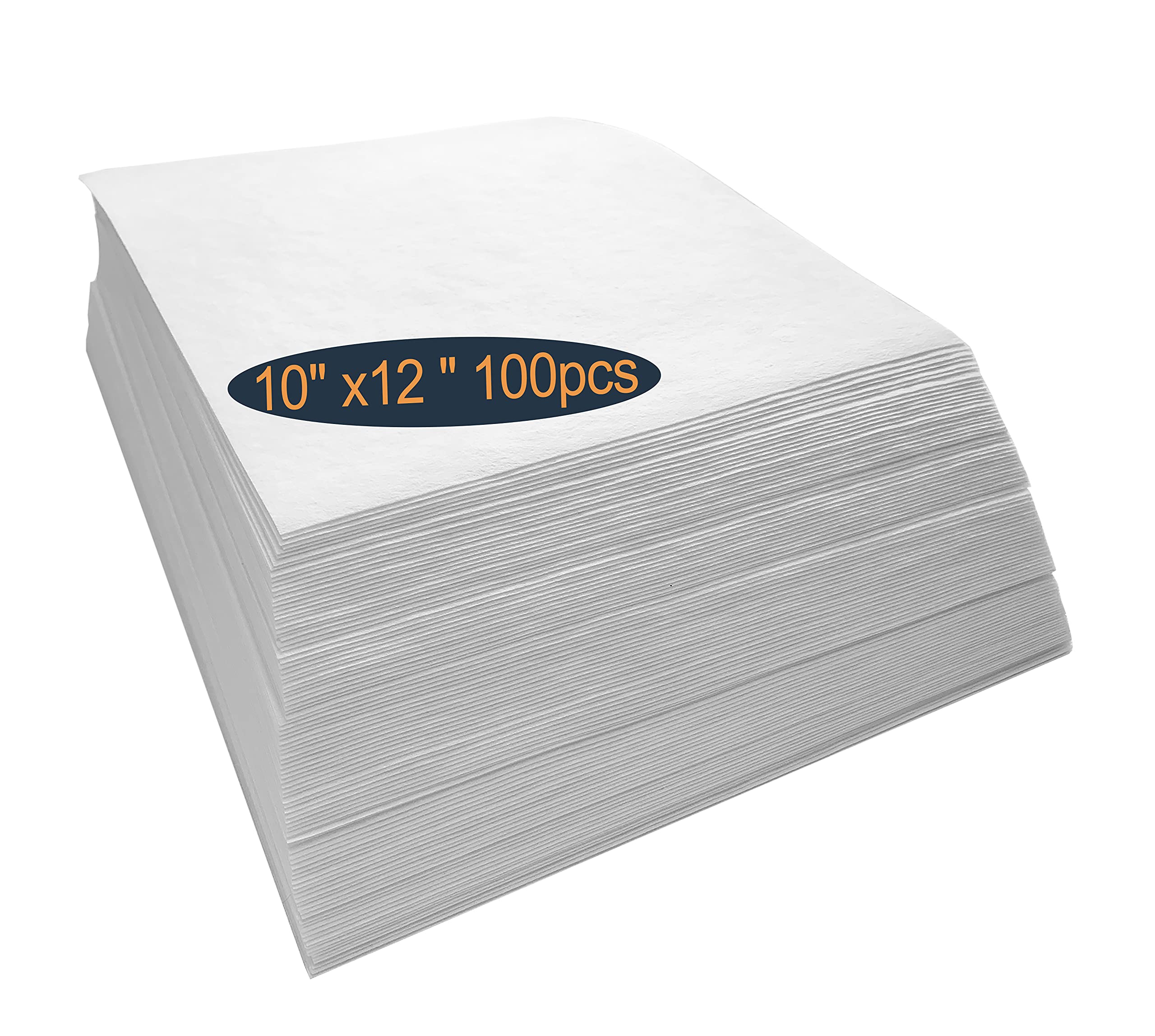 HimaPro Cut Away Embroidery Stabilizer Backing 2.5oz Medium Weight 10"x12" Cutaway Stabilizer for Machine Embroidery Precut 100pcs - 100% Polyester -Great for 5" x 7" Hoops