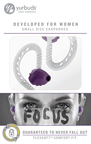 Yurbuds Focus Women's Sport Earbuds, Purple