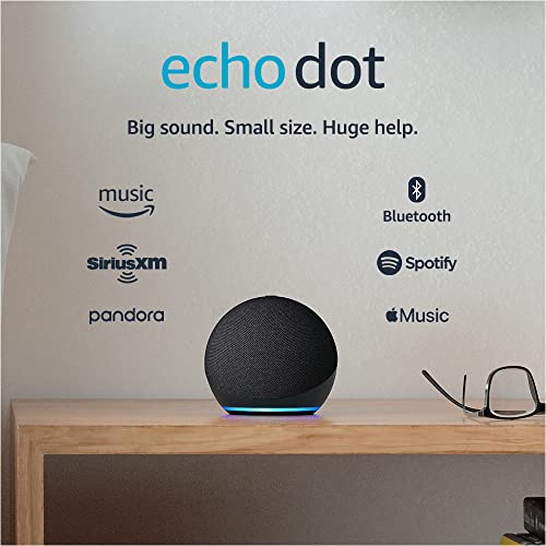 Echo Dot (4th Gen, 2020 release) | Smart speaker with Alexa | Charcoal