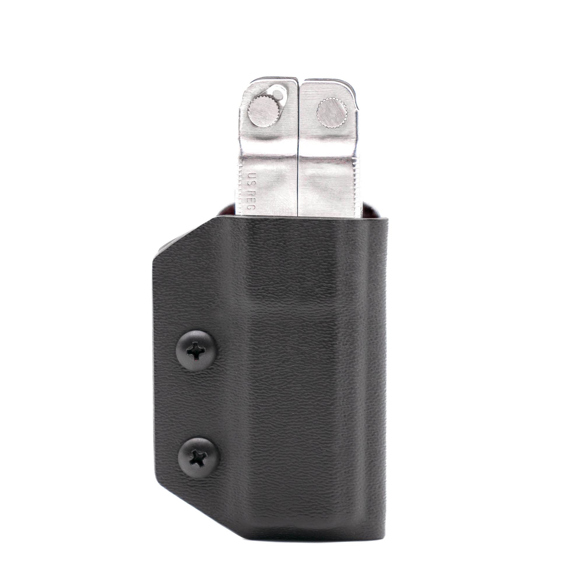 Clip & Carry Kydex Multitool Sheath for the Leatherman PST - Made in USA - EDC Multi Tool Sheath Holder Holster Cover - Black