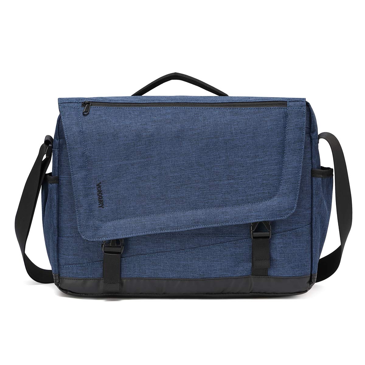 Messenger Bag for Men, Lightweight Water Resistant 15.6 Laptop Shoulder Bag for Business Office by Vonxury Blue