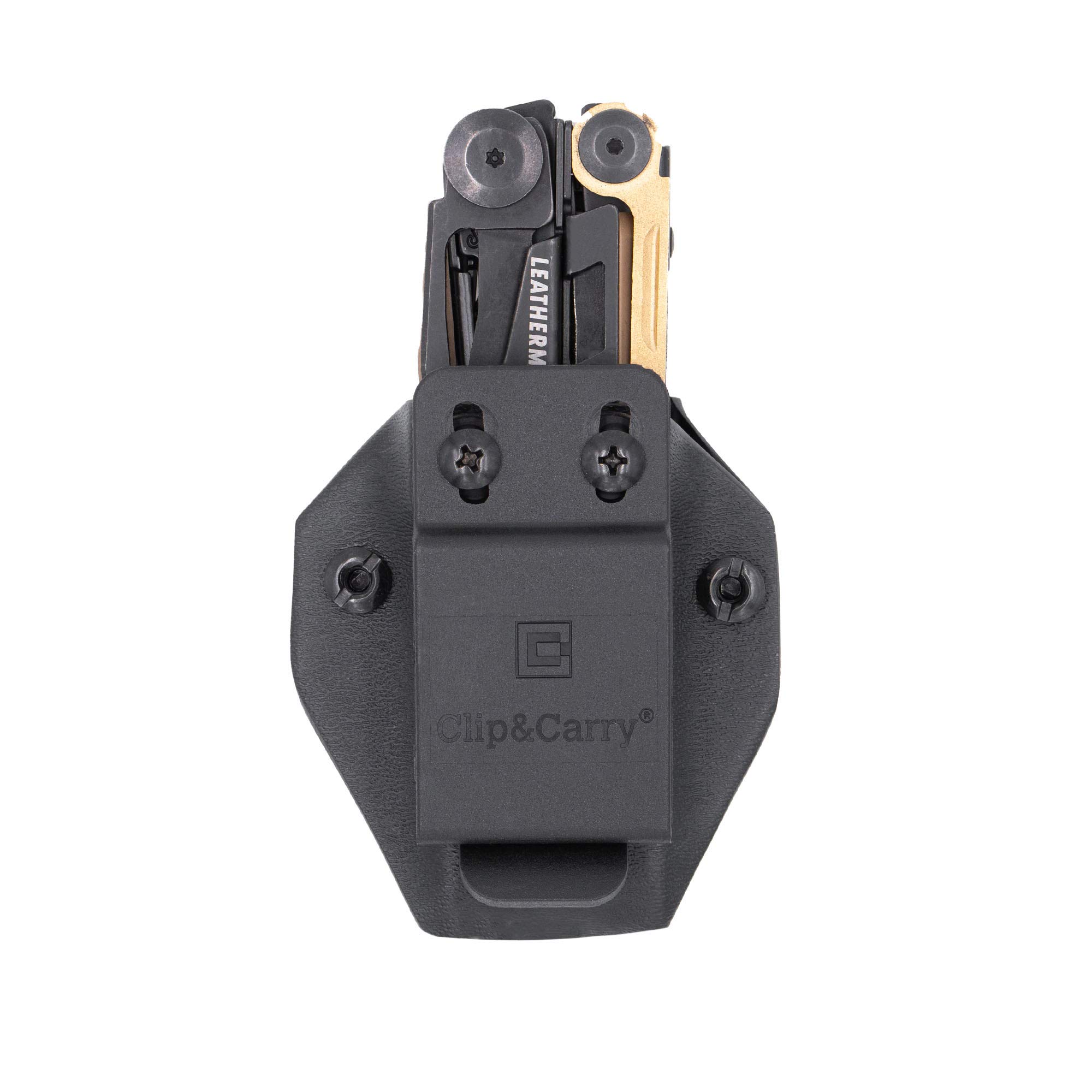 Clip & Carry Kydex Multitool Sheath for the Leatherman MUT & MUT EOD - Made in USA - Multi Tool Holder Holster - Black