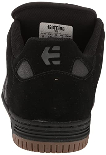 Etnies Men's Faze Skate Shoe, Black/Black/Gum, 8