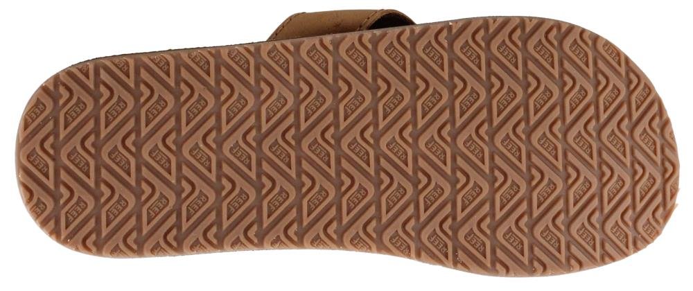 Reef mens Leather Smoothy Flip Flop, Bronze Brown, 12 US