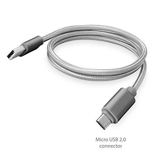 BoxWave Cable Compatible with Garmin RV 1090 (Cable by BoxWave) - Micro USB DuraCable, Braided Micro USB Charging Cable for Garmin RV 1090 - Space Grey