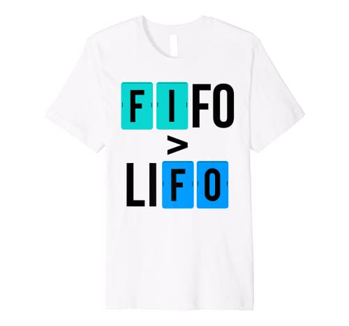 FIFO LIFO Math Accountant Finance CPA Bookkeeper Funny Cute Premium T-Shirt