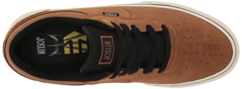 Etnies Men's Joslin Vulc Low Top Skate Shoe, Brown/Black, 12