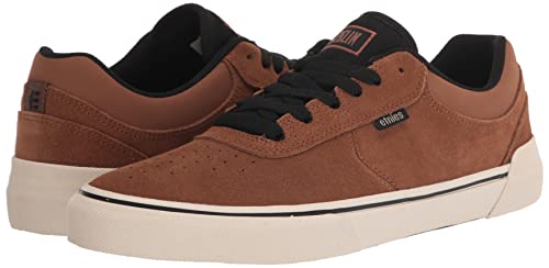 Etnies Men's Joslin Vulc Low Top Skate Shoe, Brown/Black, 12