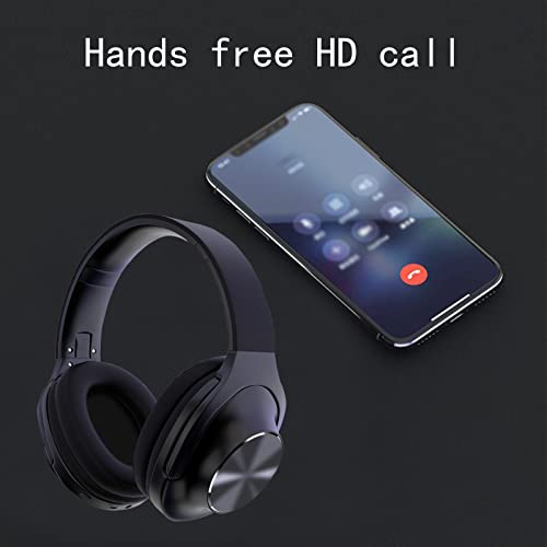 Over-Ear Bluetooth Headphones, Wired and Wireless Dual-Mode, Hi-Res Audio, Deep Bass, Noise Cancelling, Memory Foam Ear Cups, for Computer Game Music Sports Headphones