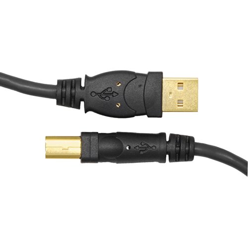 Mediabridge™ USB 2.0 - A Male to B Male Cable (10 Feet) - High-Speed with Gold-Plated Connectors - Black - (Part# 30-001-10B)
