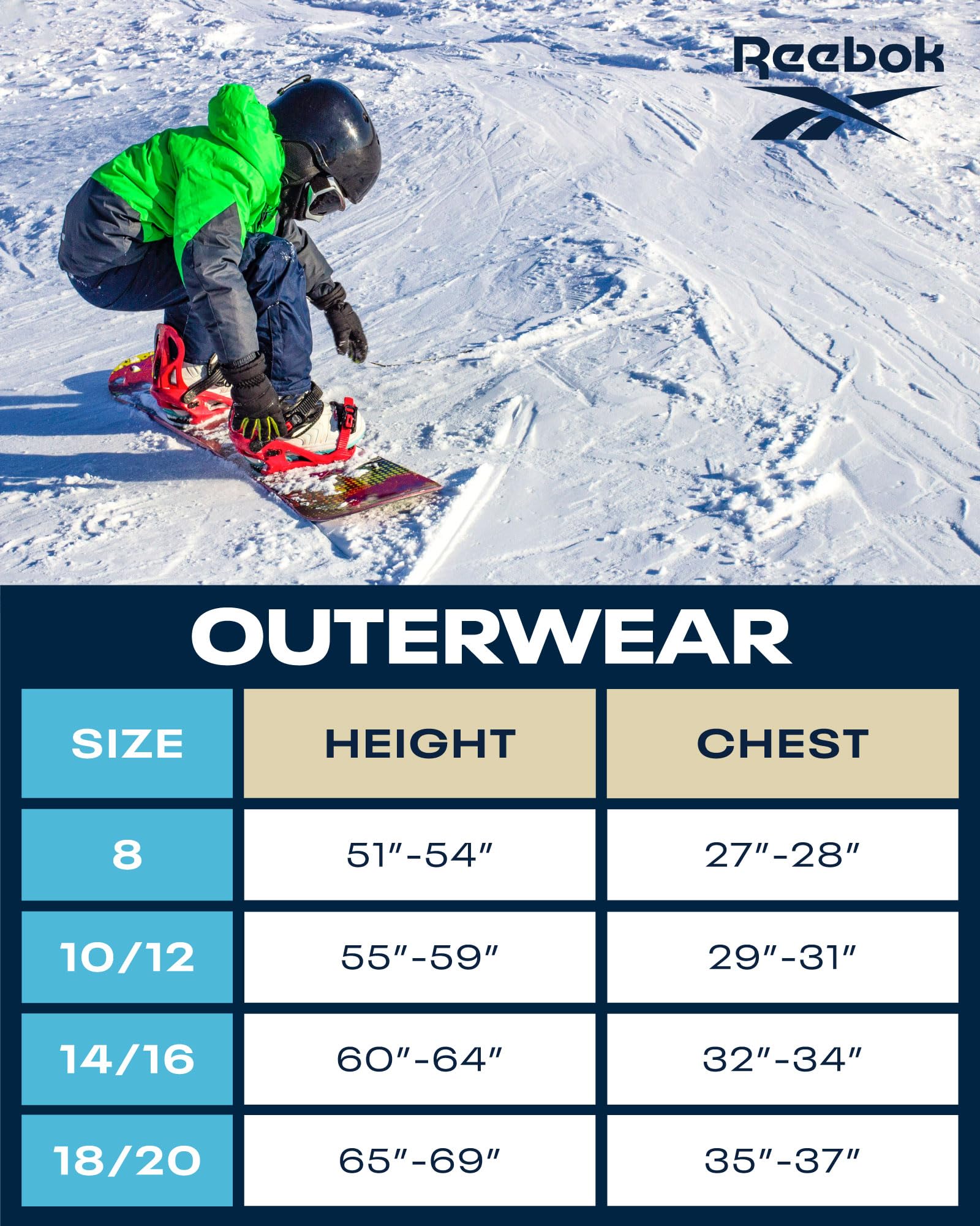 Reebok Boys' Winter Jacket - Heavyweight Quilted Puffer Parka Coat - Insulated Ski Jacket for Boys (8-20), Size 10/12, Black