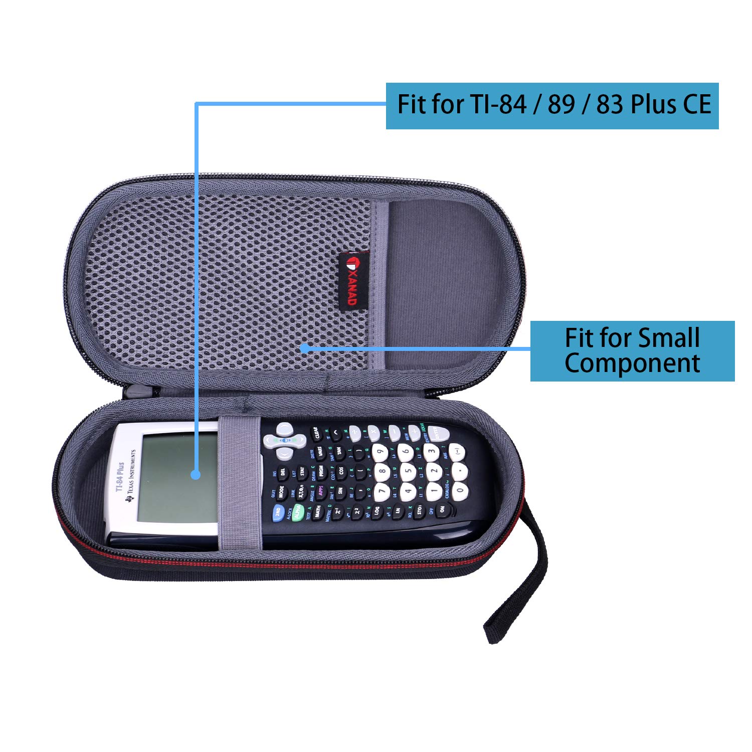 Hard Case Compatible with Texas Instruments TI-84 Plus CE/TI-84 Plus/TI-89 / TI-83 / TI-30XS / TI-36X Pro/TI-34 Color Graphing Calculator by XANAD (Grey)