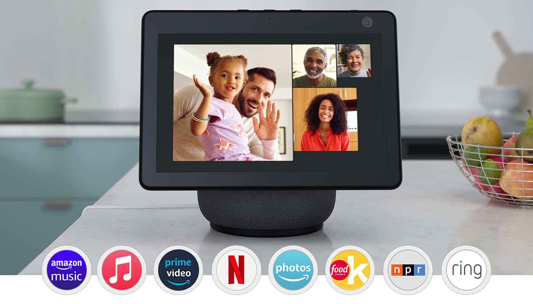 Ring Outdoor Smart Plug with All-new Echo Show 10 (3rd Gen) - Charcoal