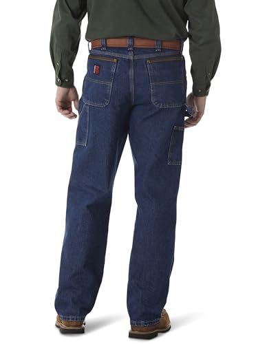Wrangler Riggs Workwear Men's Big & Tall Utility Jean,Antique Indigo,46W x 34L